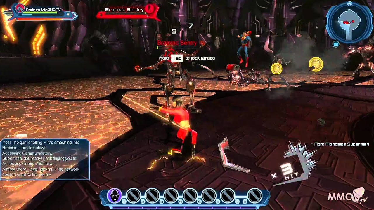 DC Universe Online Fighting beside Superman combat video - MMO HD TV ...
