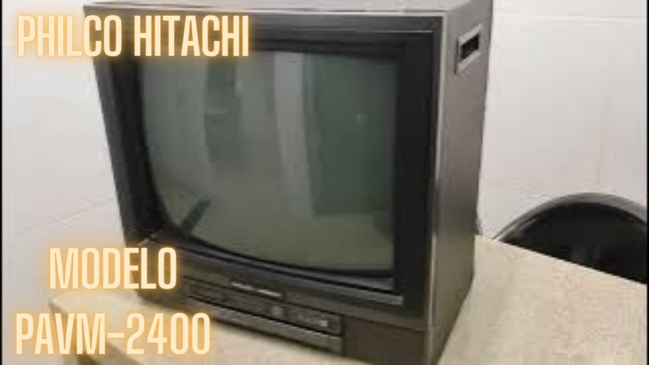Tv antiga PHILCO HITACHI PAVM2400, presente do amigo Marcos . - YouTube