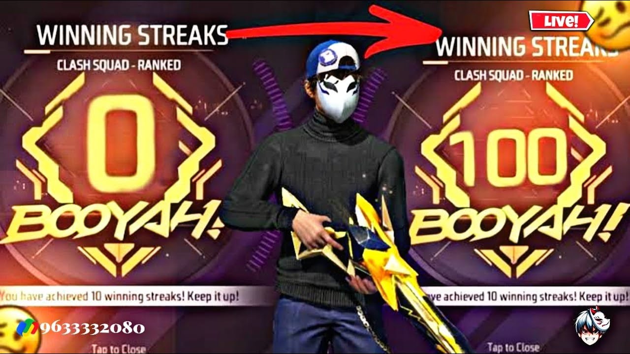 Hiiii. / 100! Strike Challenge! / Get Ready For The Battle! / FF Live ...
