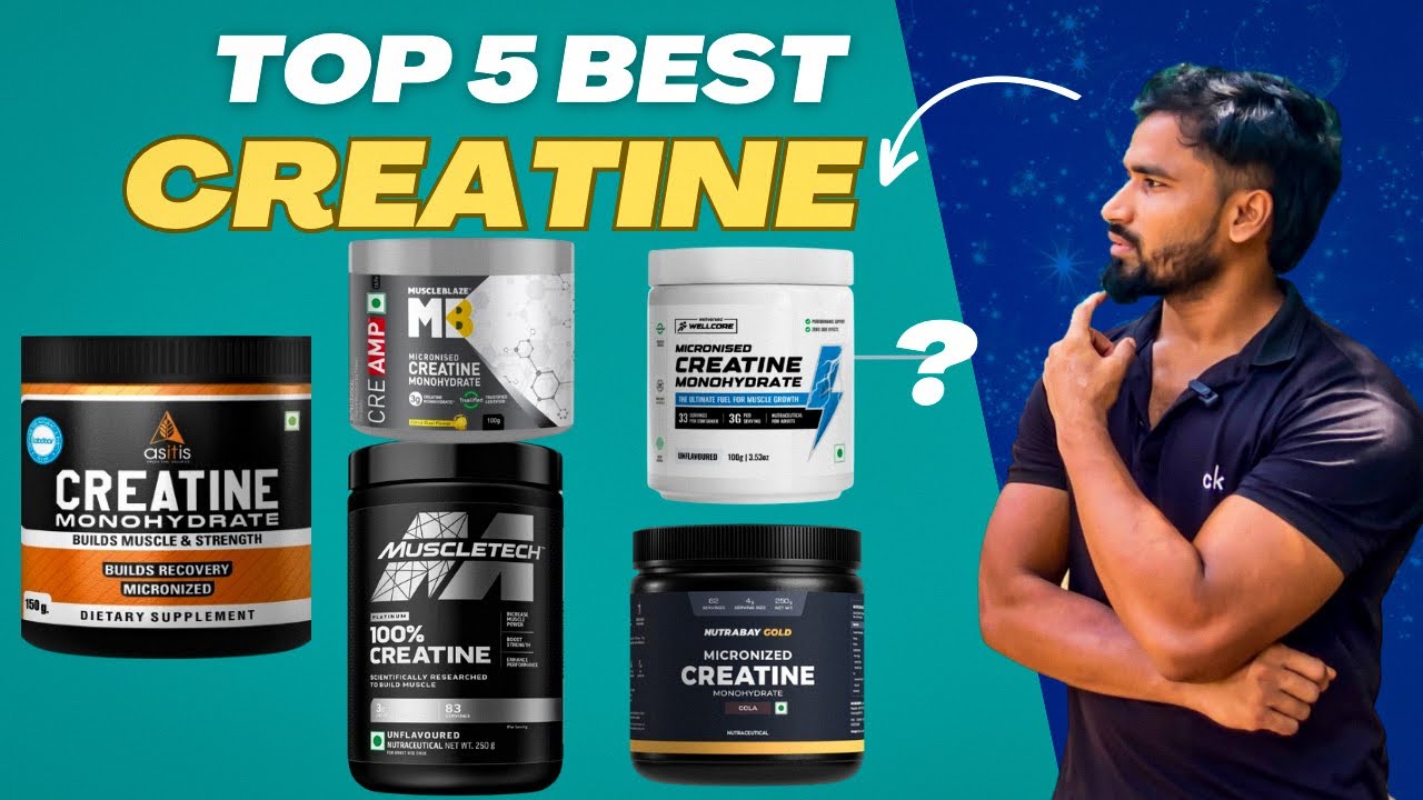 TOP 5 CREATINE BRAND IN INDIA | FOR MUSCLE GAIN | Daily fitness - YouTube