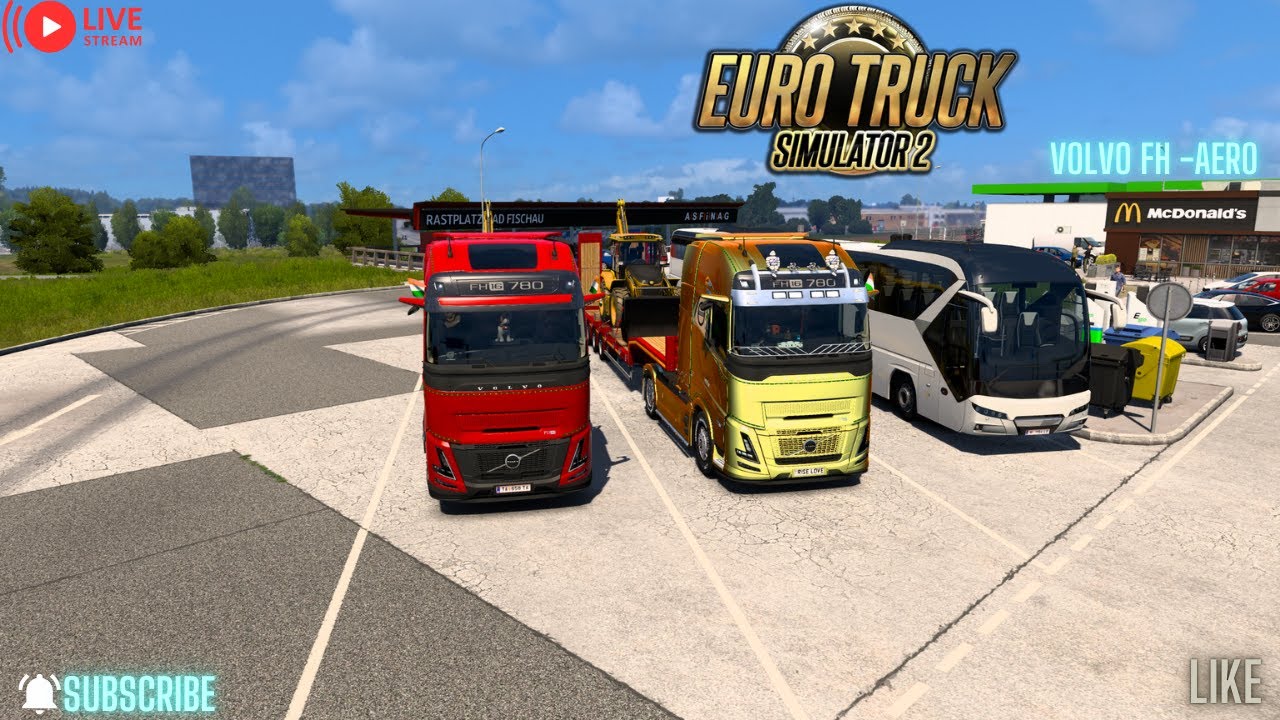 RISE IN GAME ETS2 Volvo FH -AERO ,promods 2.73🚚🚛😊 ️🎄🎁🎉🎅🏻 - YouTube