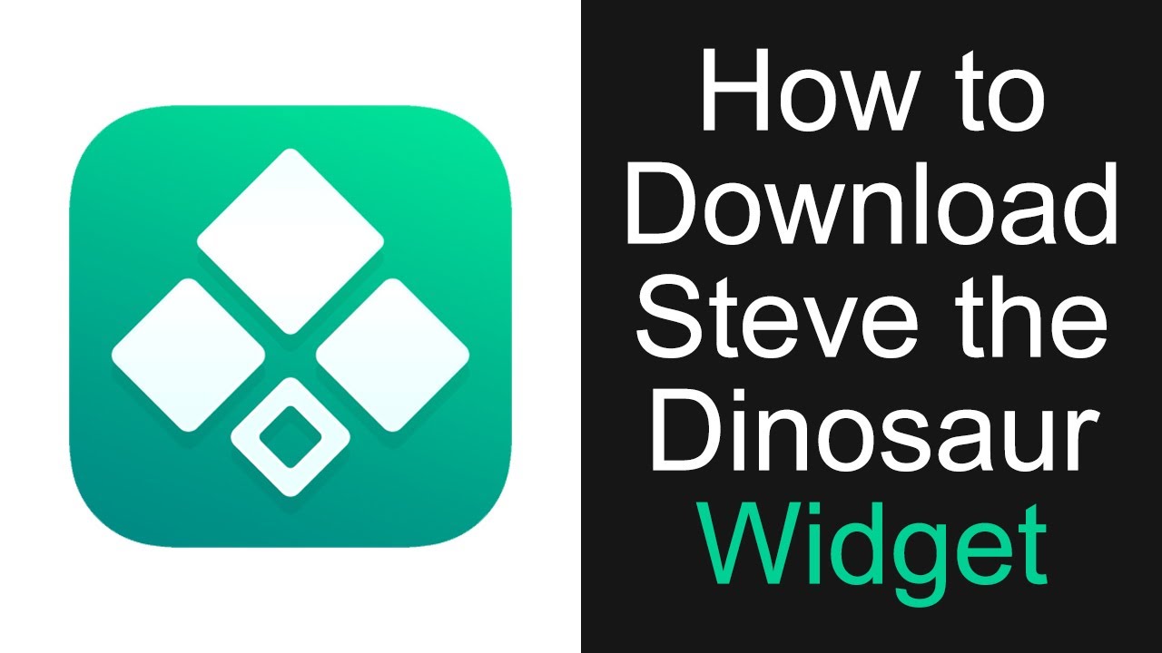 How to Download Steve the Dinosaur Widget (IOS UPDATE) - YouTube