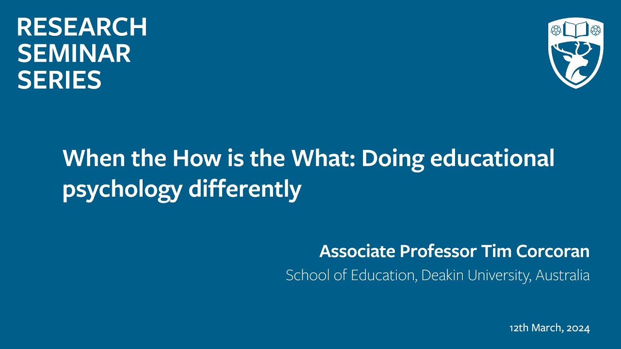Professor Tim Corcoran - YouTube