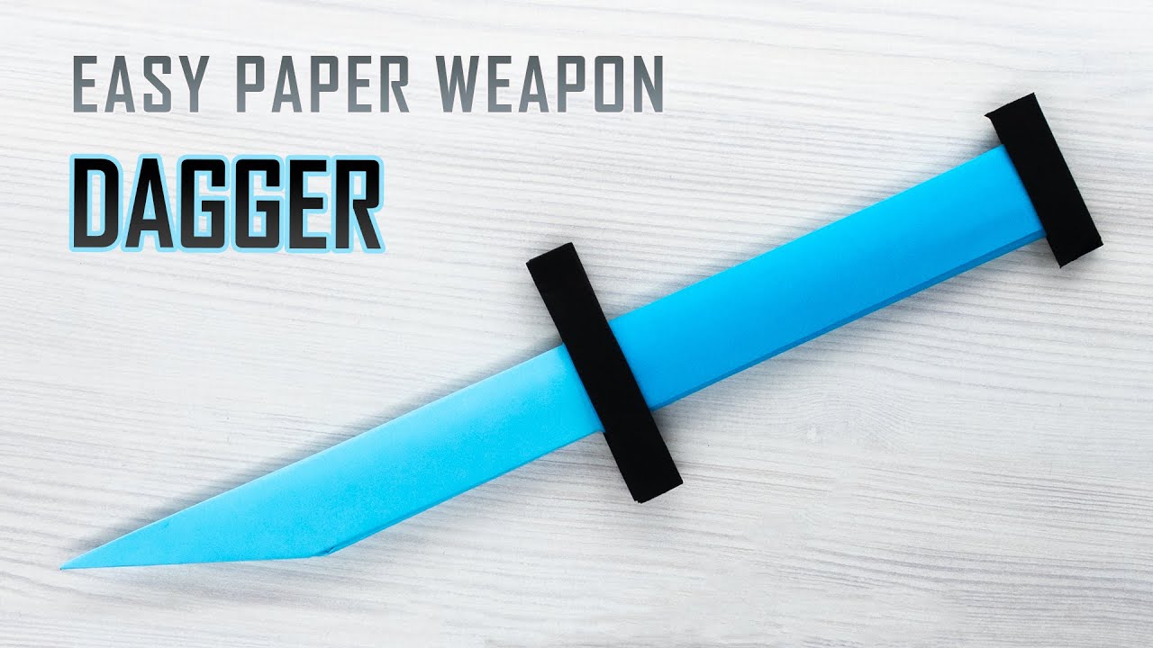 Forbidden Paper Craft? How to Make a DAGGER That Looks REAL! - YouTube