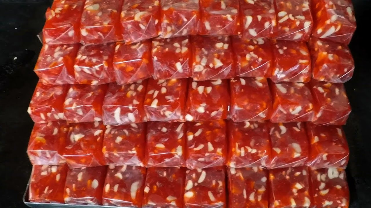 Corn Flour Halwa Recipe - Red Bombay Halwa | Easy And Tasty indian ...