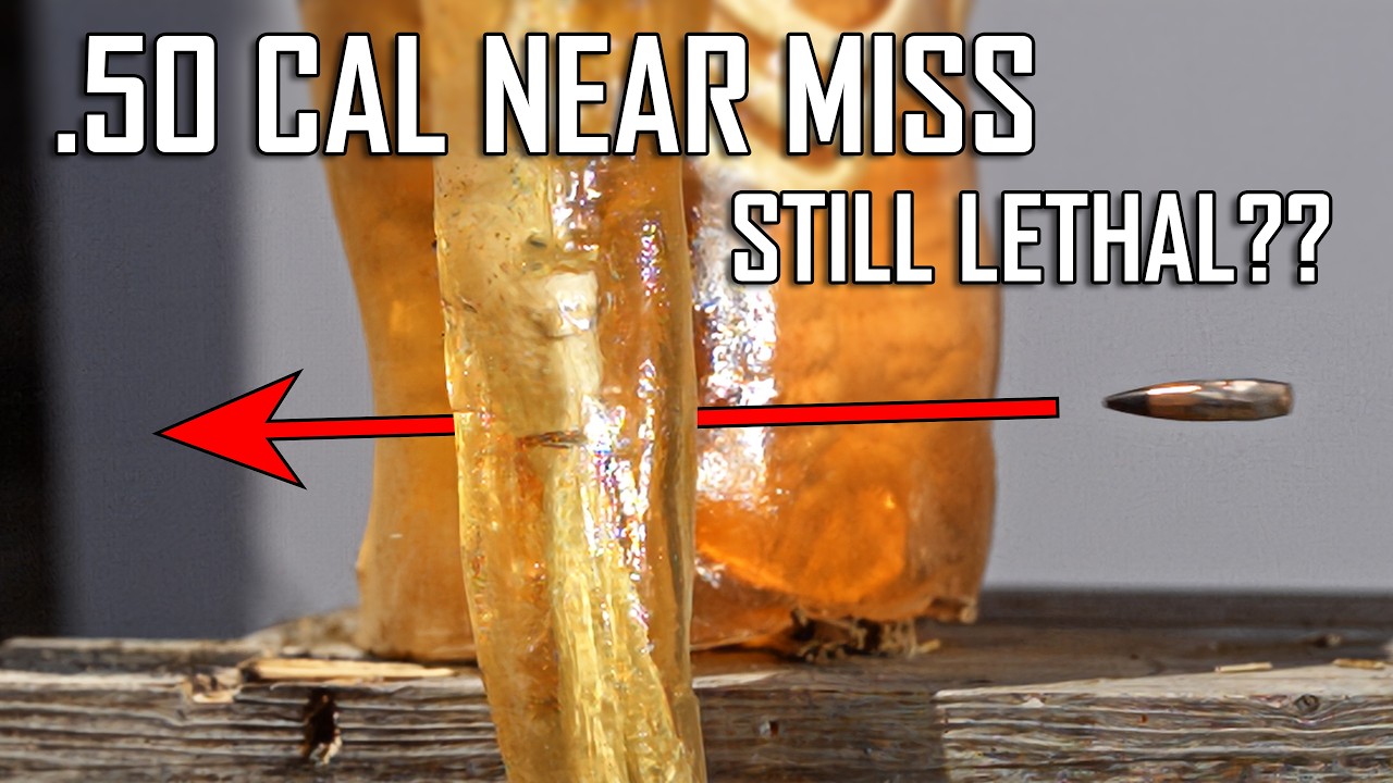 Can a .50 Cal Near-Miss Rip Your Arm Off? - Ballistic High-Speed - YouTube