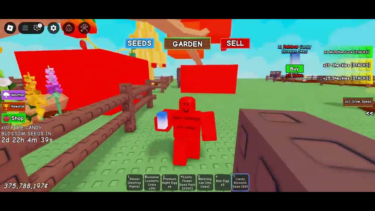 Grow a Garden MODDED🐝 Free new codes 🔥 CANDY BLOSSOM 🌸 (Link in desc💖 ...