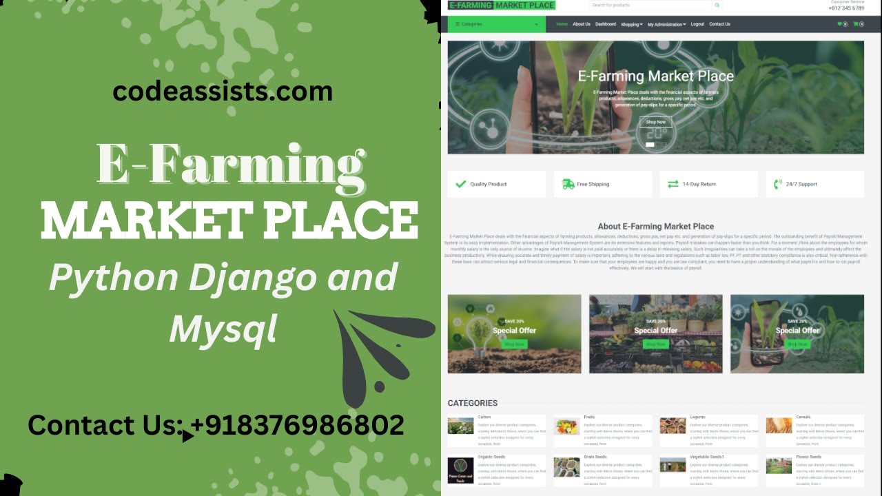 E Farming Market Place - Python Django Project Source Code - YouTube
