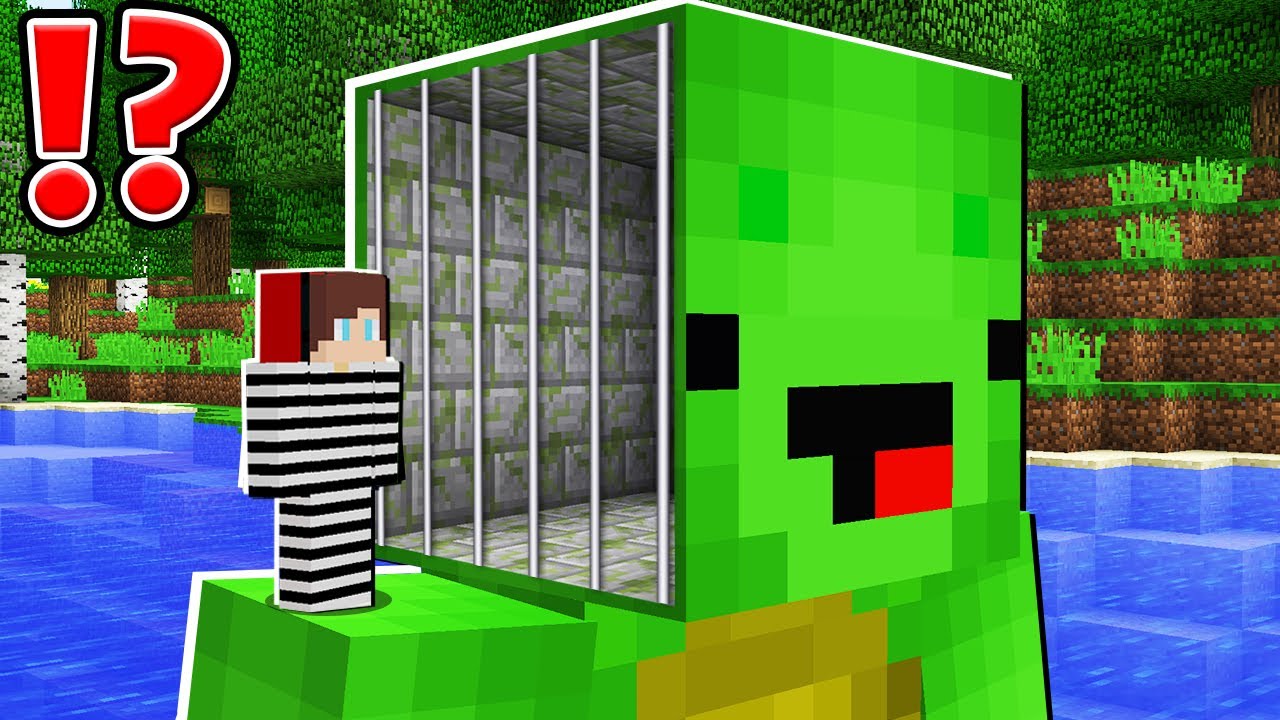 How JJ Arrested Inside MIKEY Head Prison in Minecraft? - (Maizen) - YouTube