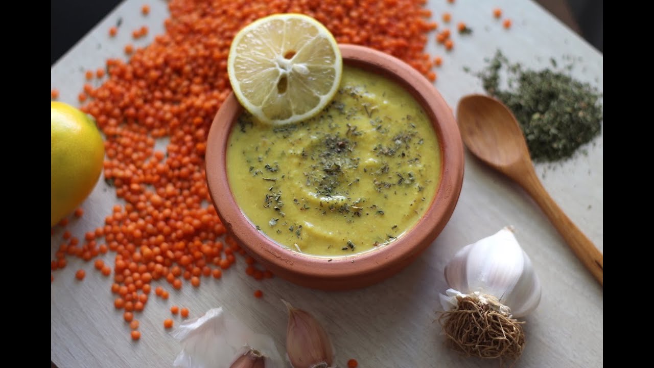 Sprouted red lentils soup/ delicious and easy to make/ fall soup - YouTube