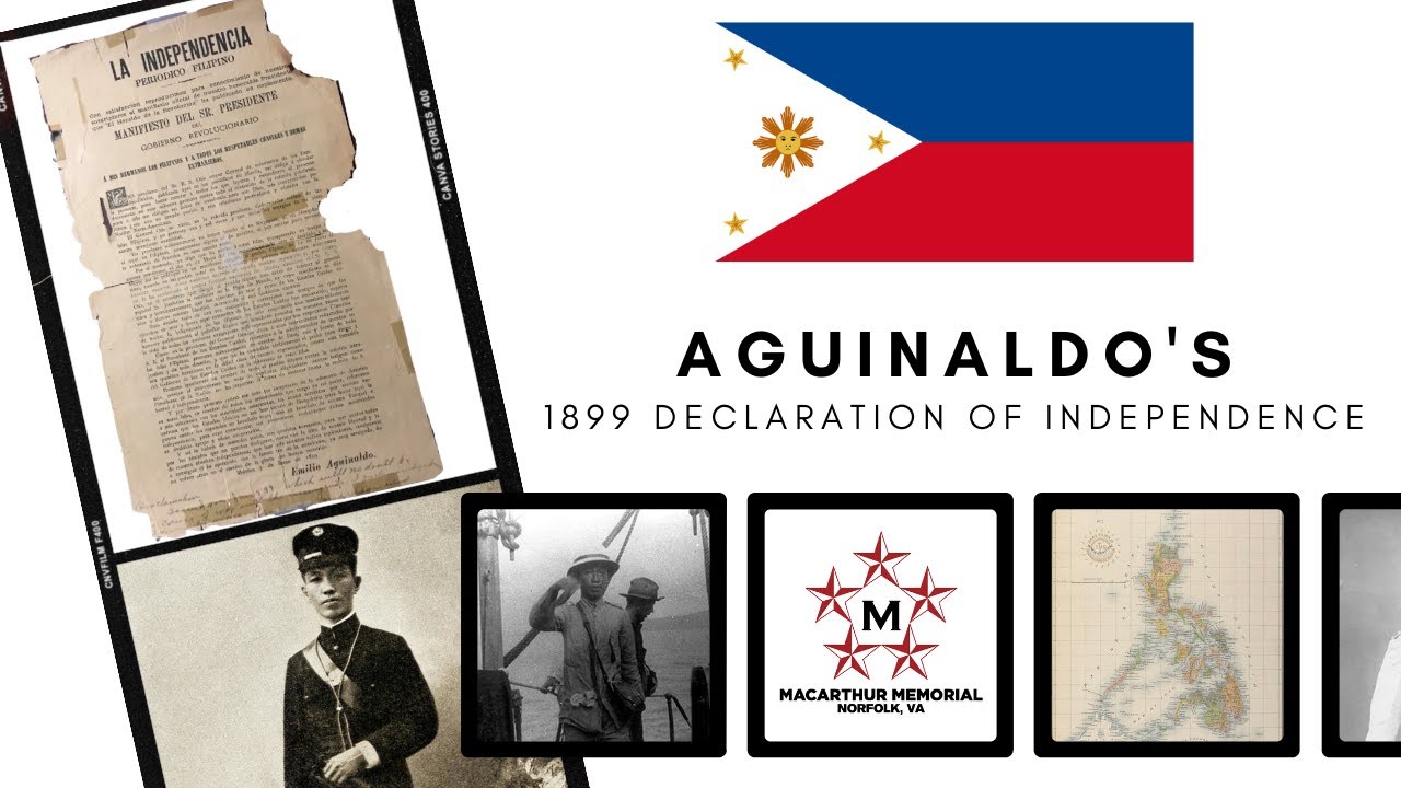 Aguinaldo's 1899 Declaration of Independence - YouTube