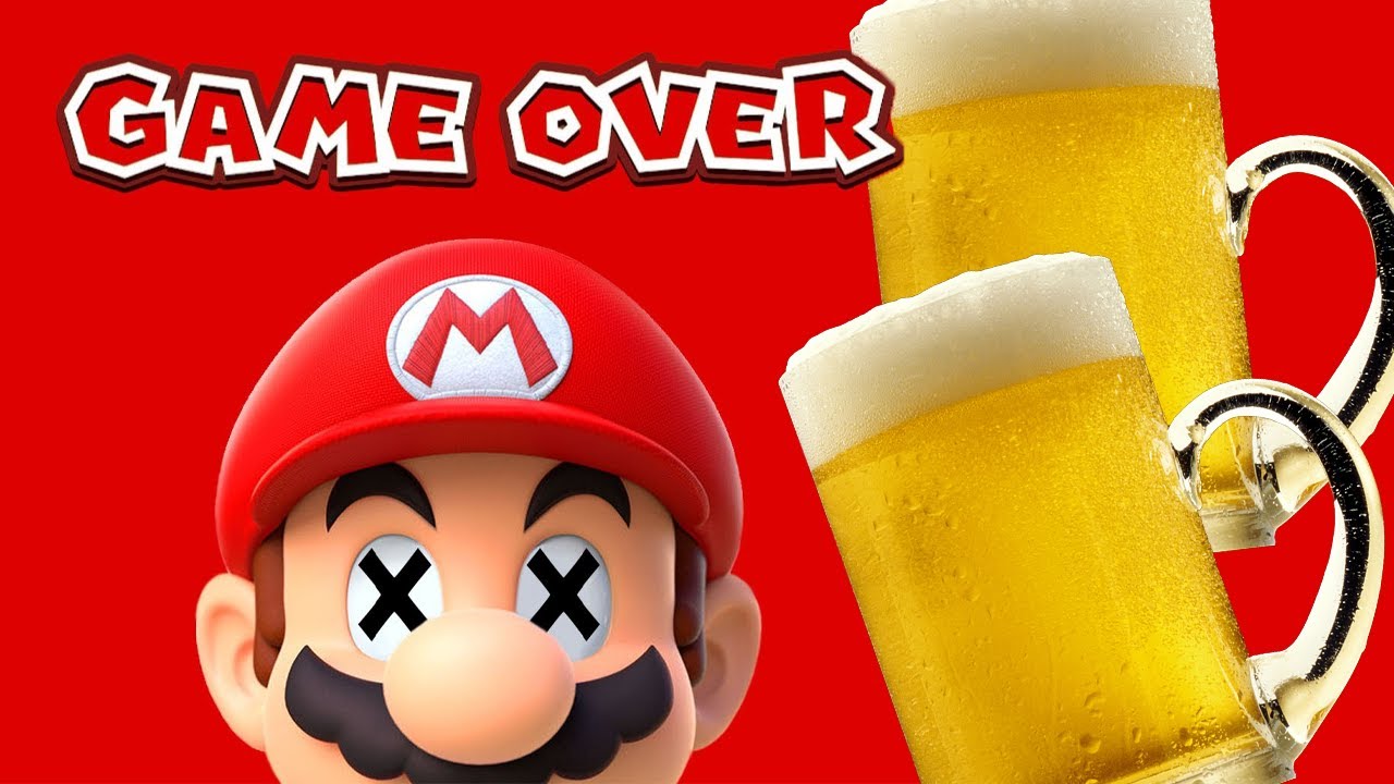 Mario Said to DRINK Each Time I Lose A Life....🍺 (BEATING THE GAME ...