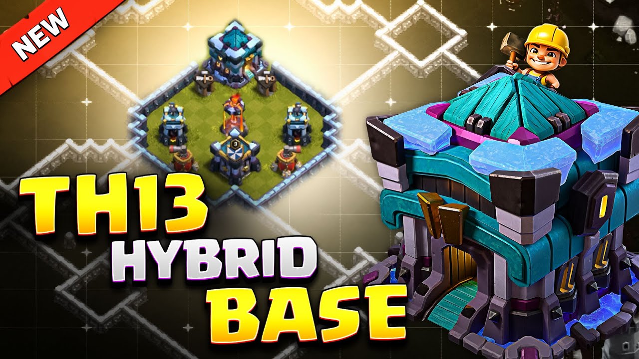 Are SPREAD OUT Bases the NEW META? 🤯 Town Hall 13 Hybrid (Trophy/Farm ...