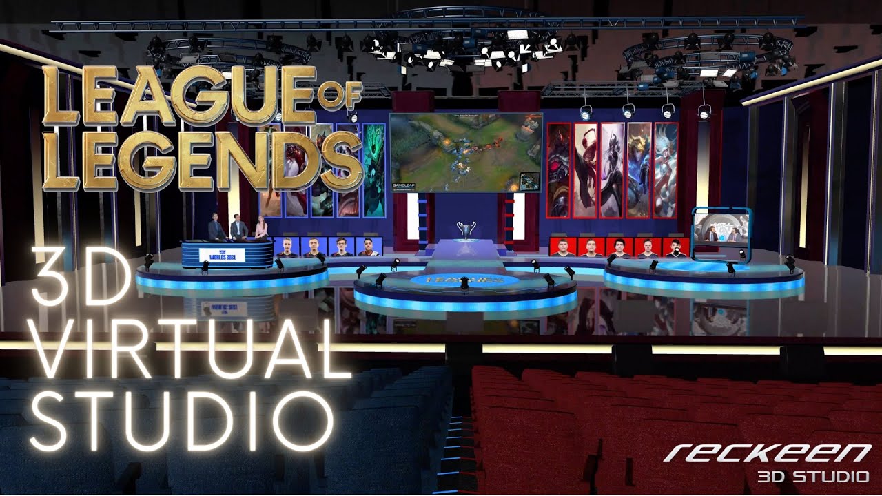Esport & Gaming 3D Virtual Studio by RECKEEN - YouTube