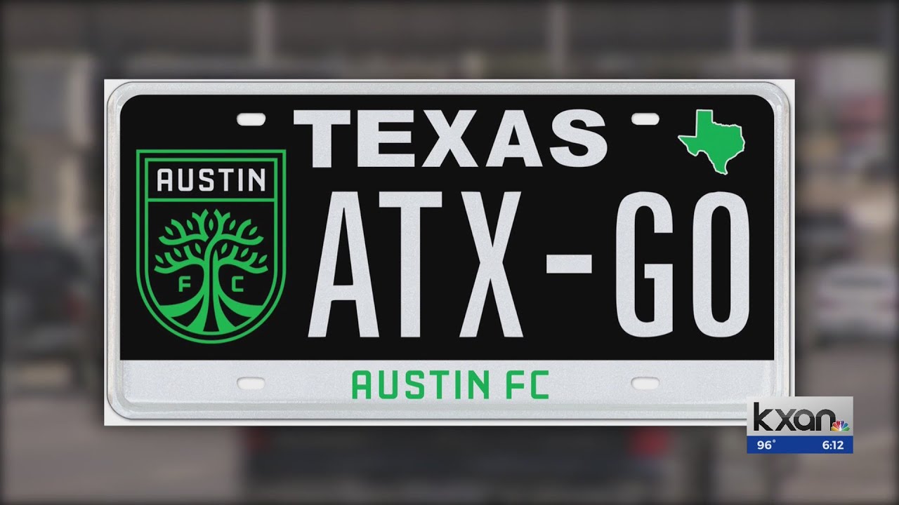Austin FC specialty license plates now available online - YouTube