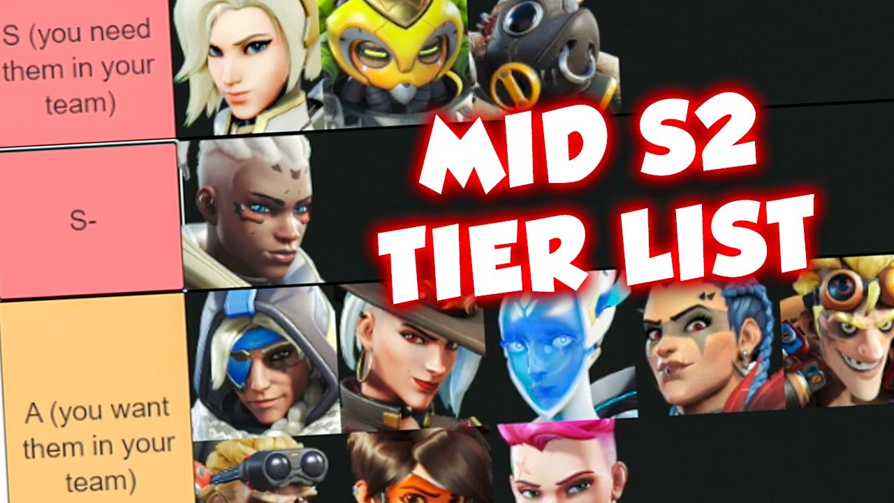 MID SEASON 2 TIER LIST - OVERWATCH 2 - YouTube