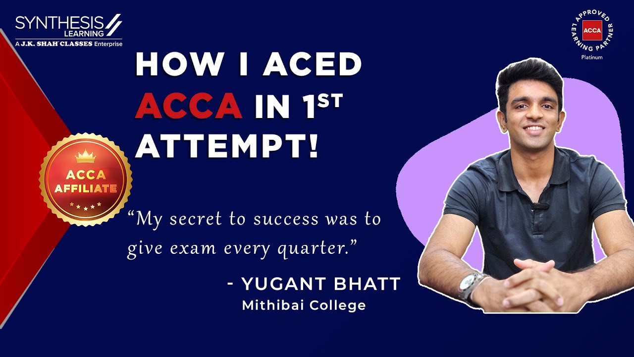 #ACCA FIRST ATTEMPT SUCCESS! My Journey & Top Tips | Synthesis Learning ...