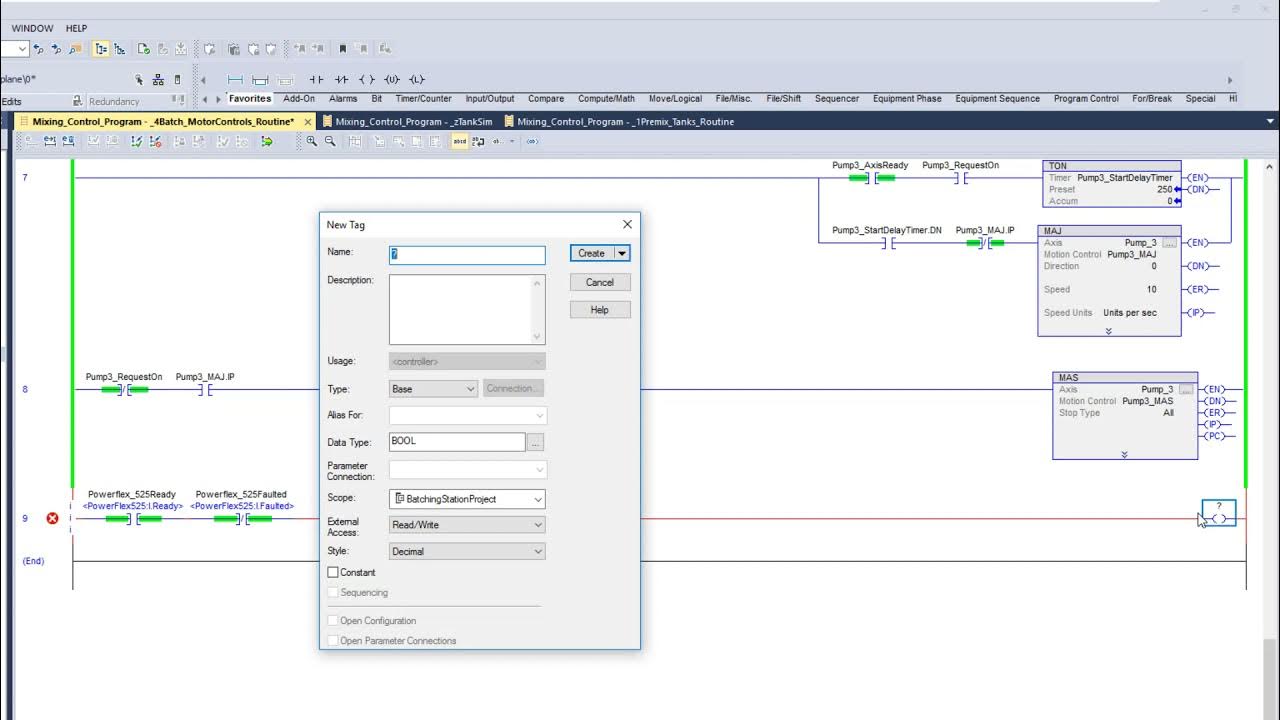 Powerflex 525 Ladder Logic Controls in Studio 5000 | Batching PLC Day-32 - YouTube