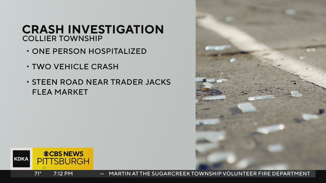 1 person hospitalized after multi-vehicle crash in Collier Township ...