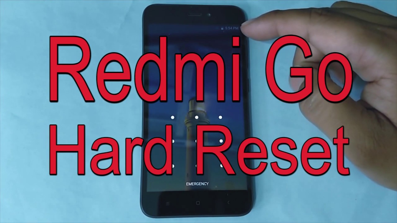 Redmi Go Hard Reset - YouTube