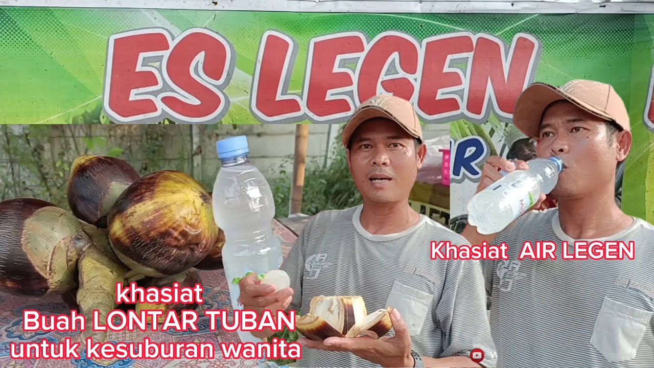 Buah LONTAR dan Air LEGEN Khas Tuban selain enak menyegarkan kan ada ...