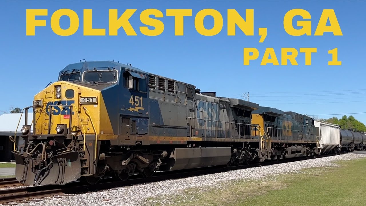 Folkston, GA: *** A perfect spot to watch trains *** - YouTube