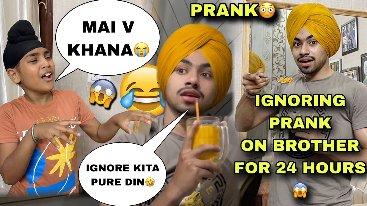 IGNORING MY BROTHER😱CHALLENGE FOR 24 HOURS🤯IN 2024 CHALLENGES GONE ...