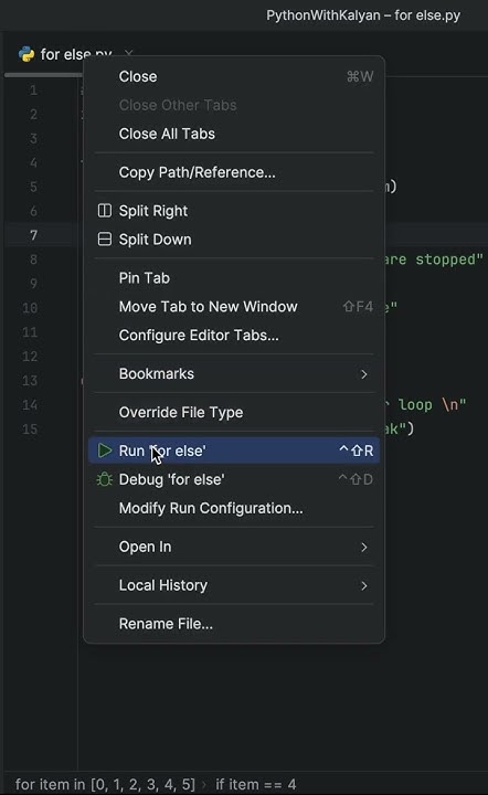 Understanding The Else Keyword With For Loop In Python 🐍 Learnpythonforloopspythontips 
