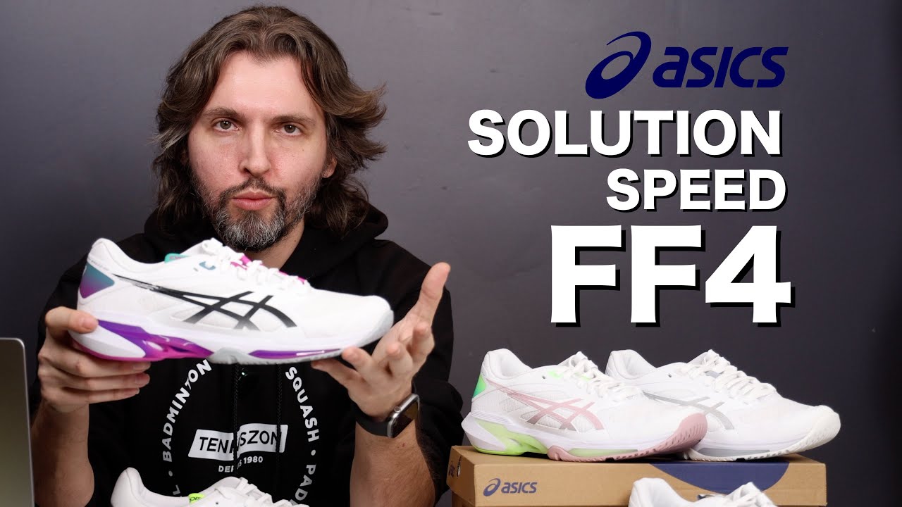 ASICS SOLUTION SPEED FF4 - APERÇU/OVERVIEW - YouTube