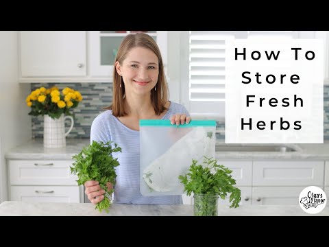 How To Properly Store Cut Herbs