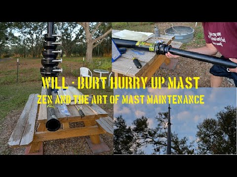 The best ham radio aluminum telescoping mast Will - Burt 25 foot mast ...