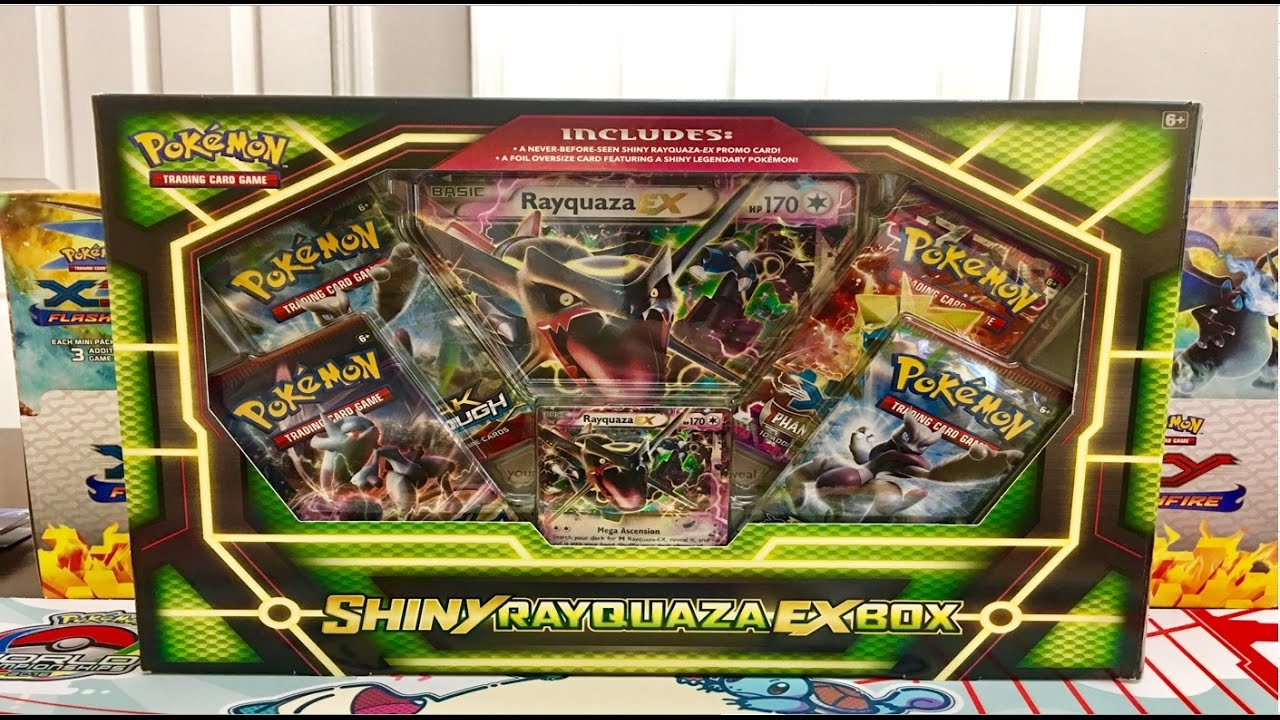 Opening a Shiny Rayquaza EX Box | Pokemon Unboxing! - YouTube