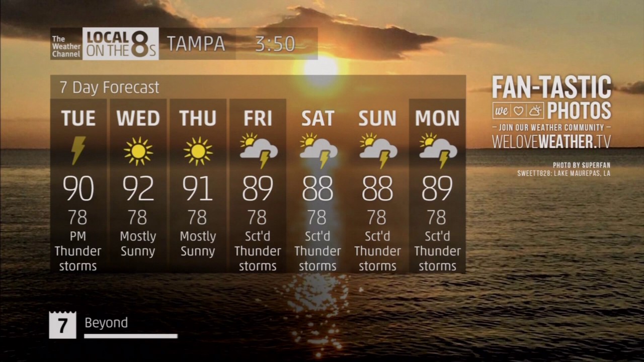The Weather Channel - Local on the 8's 7/3/17 - YouTube