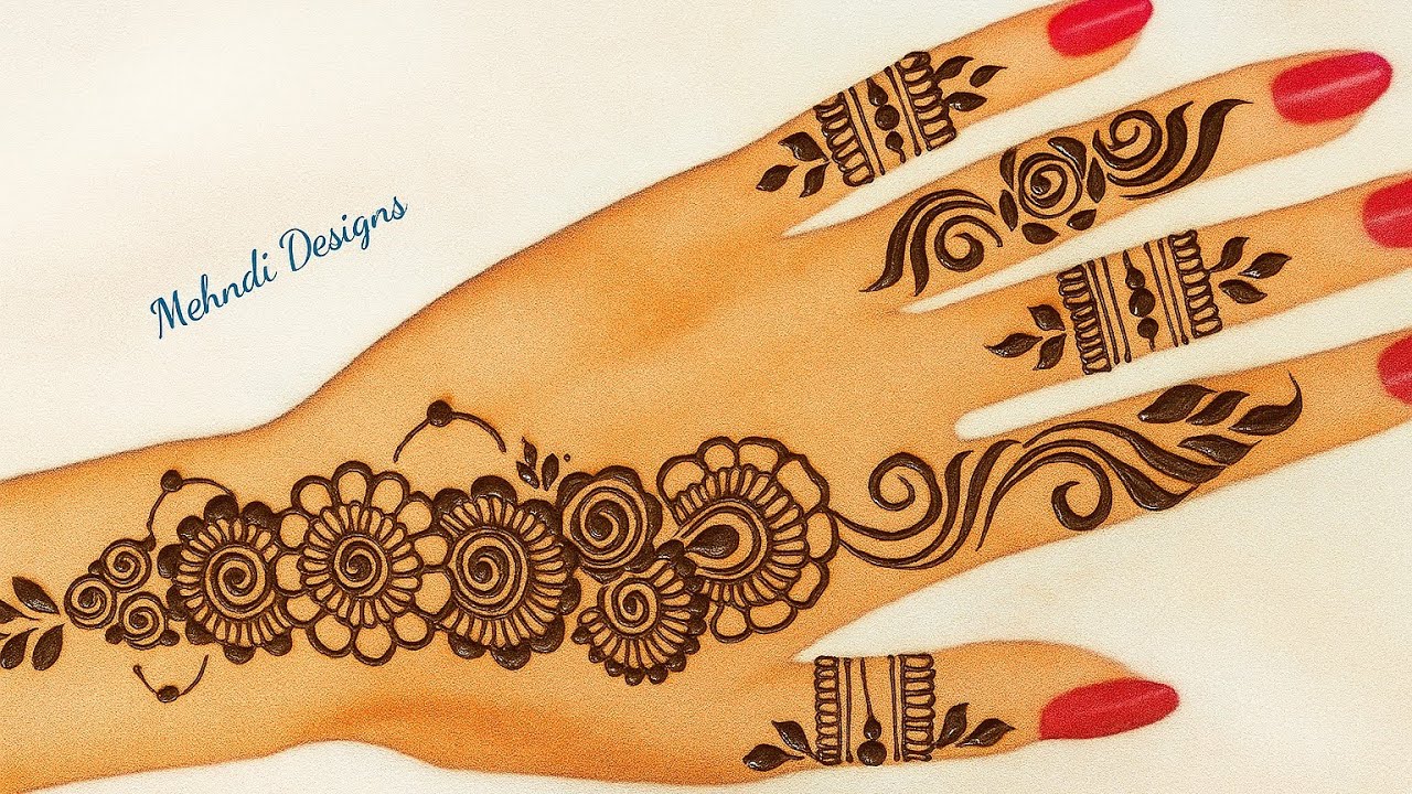 Chhote bacche ki mehandi ki design | Mahandi ki digain | Arabic mehndi ...