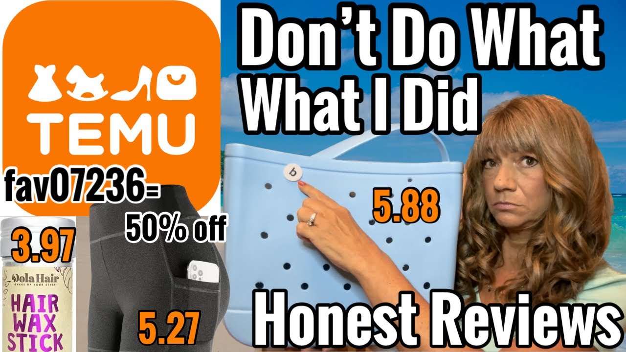 TEMU Haul FUN Finds For VACATION | Honest Reviews | NEW APP 50% off ...