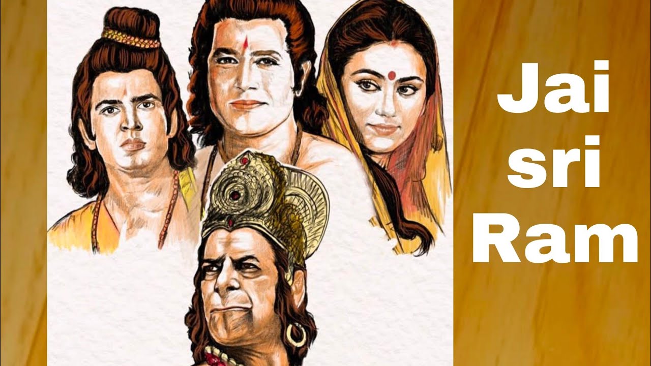 Shree Ram easy Drawing || Ramayan drawing - YouTube