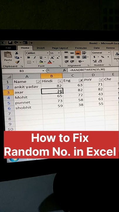How to Fix Random number in Excel sheet? @Pci_Learn_Space #shorts #short #youtubeshorts # ...