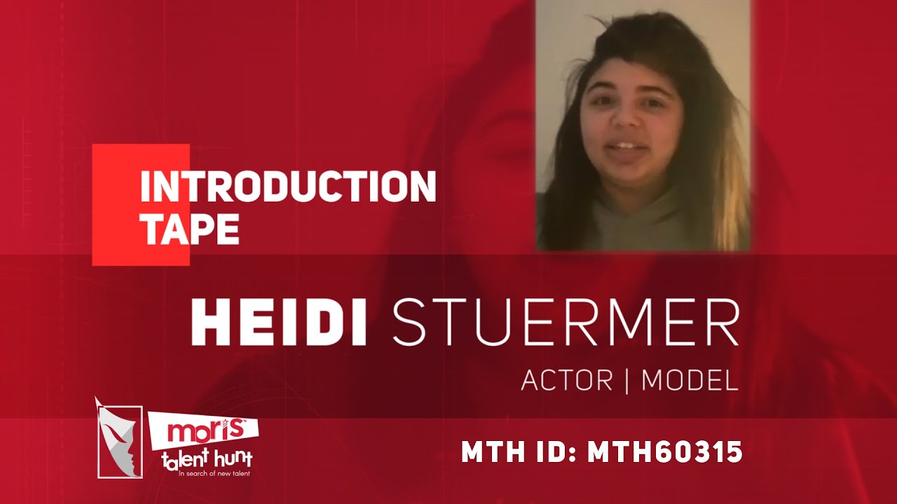 HEIDI STUERMER -ACTOR | MODEL MTH60315 Introduction Video - YouTube