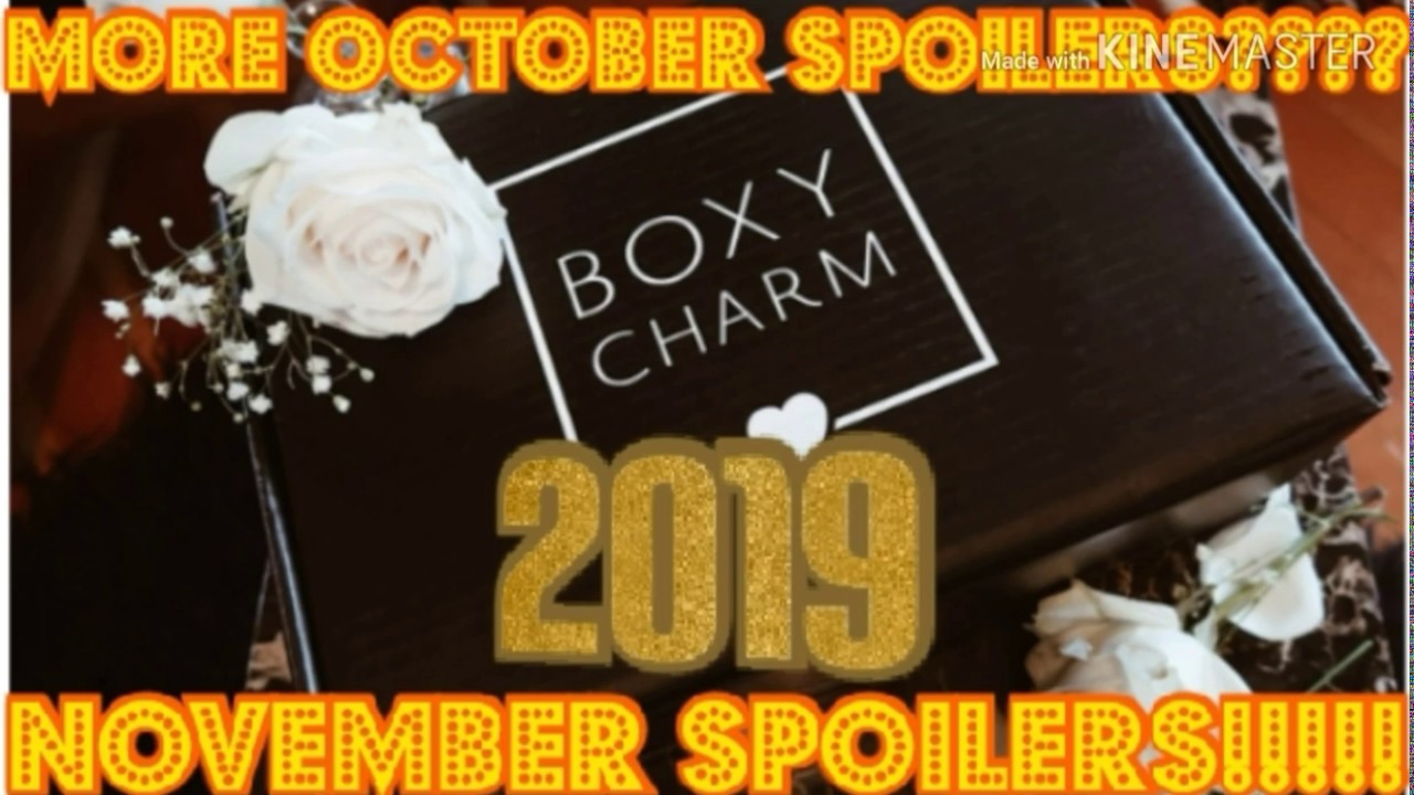 Boxycharm November 2019 spoilers // last minute October spoilers. - YouTube