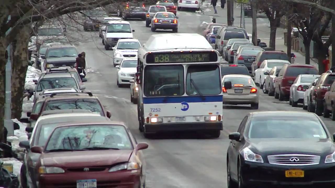 MTA Bus: 1999 OBI Orion V CNG Q38 Bus #7252 on Eliot Ave - YouTube