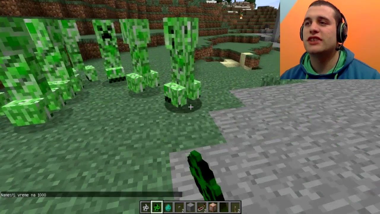 Kako unistiti sve KRIPERE,ZOMBIJE za jednu sekundu u Minecraftu ...