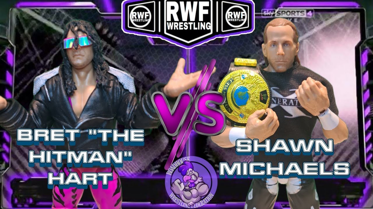 BRET "THE HITMAN" HART VS. SHAWN MICHAELS (RWF short stopmotion match ...