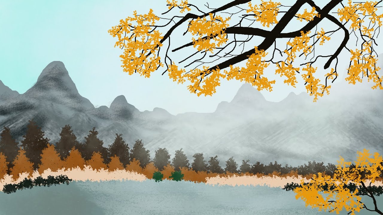 How to draw a piece of nature / watch in four minutes !!! - YouTube