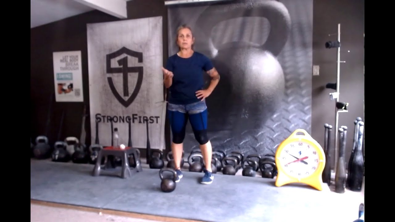 Tracy Reifkind Kettlebell Swing Power Swing warm up - YouTube