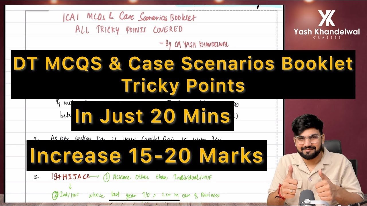 All Tricky points from Case Scenarios & MCQs in Just 20 Mins| Must ...