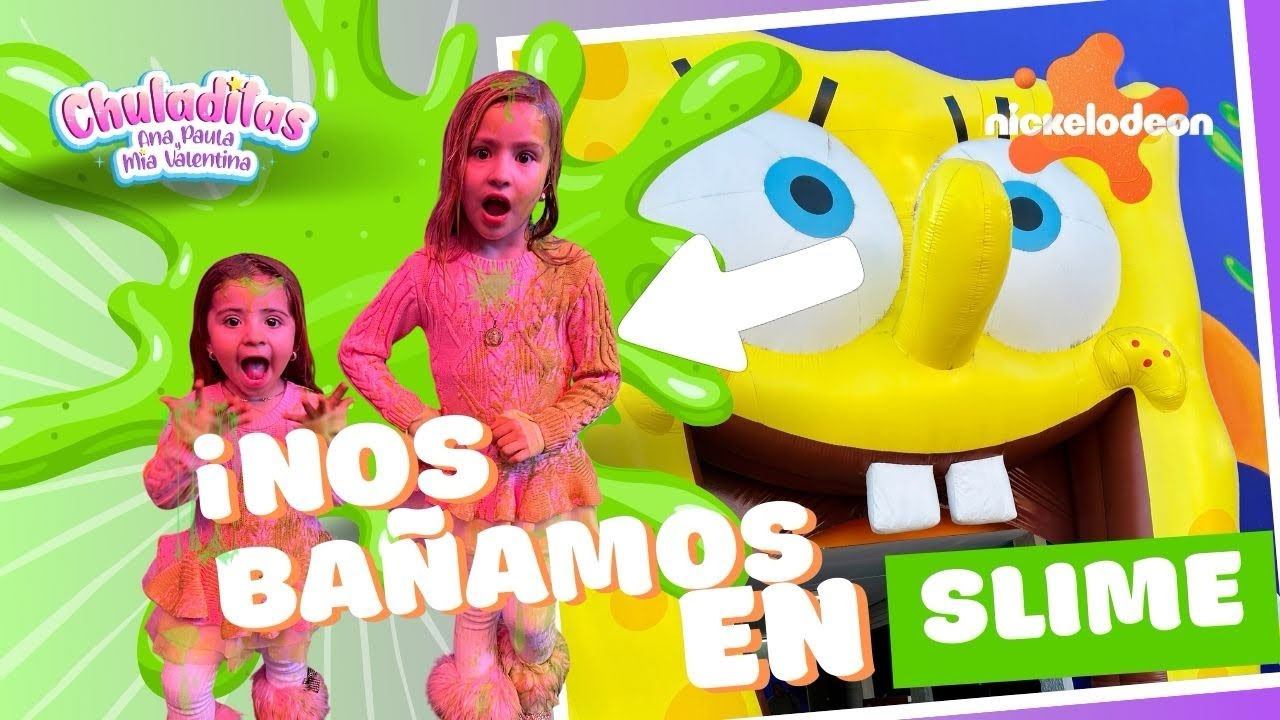 NOS BAÑAMOS EN SLIME 😱🤮 EN EL SHOW DE NICKELODEON BOB ESPONJA - YouTube