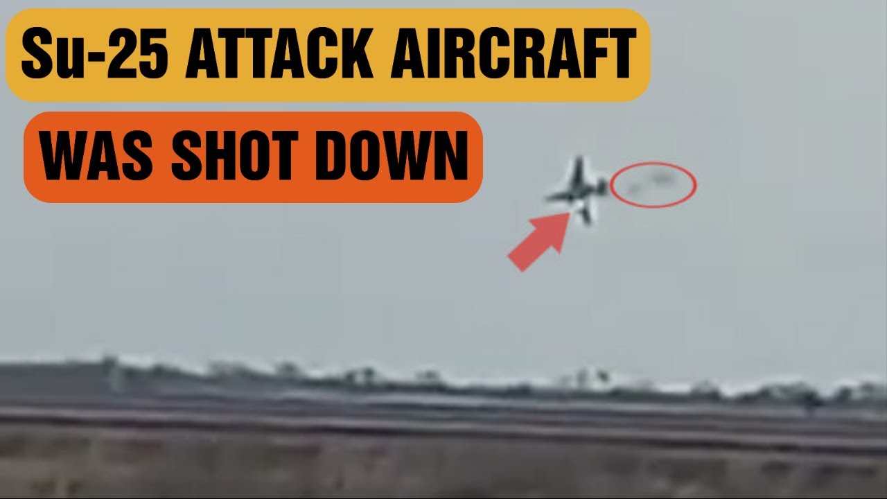 A Su-25 attack aircraft was shot down on Ukraine - YouTube