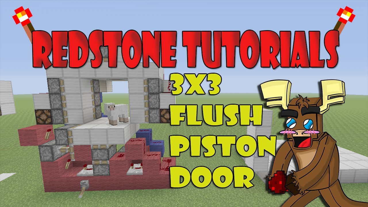 (Fixed In TU21) Minecraft Xbox 360 - Flush 3x3 Piston door ( "Tutorial ...
