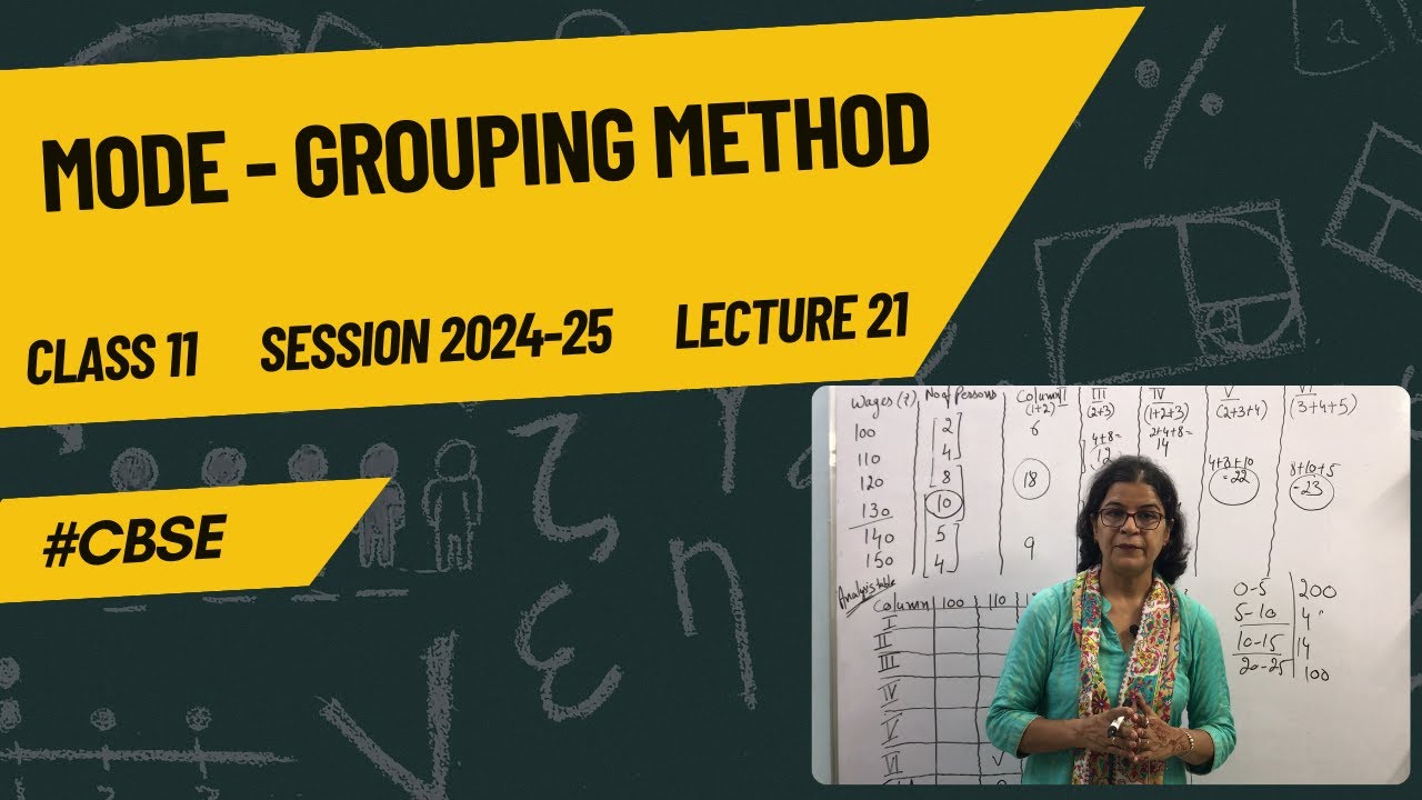 Statistics - Mode (Part 2) - Grouping Method - YouTube