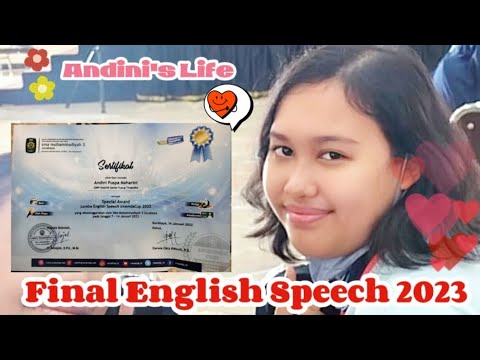 Final Lomba English Speech Contest 2023 | Smamda Surabaya #andini # ...